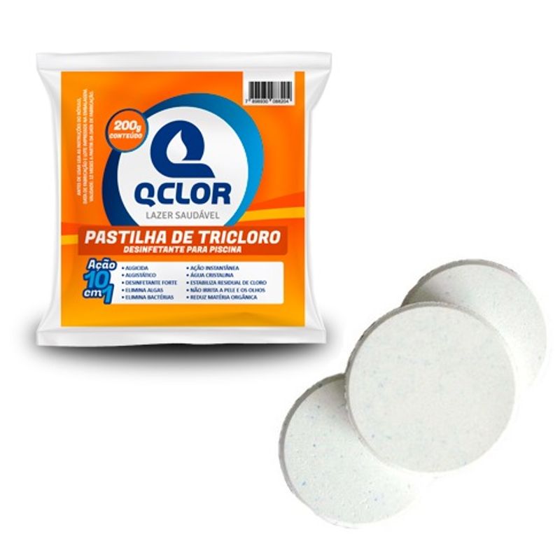 PASTILHA Q-CLOR 10 EM 1 - 200G